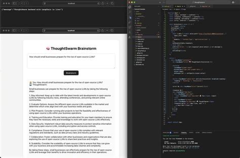 Langchain Ai Openai Reactjs Fastapi Buildinpublic Thoughtswarm