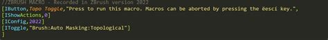 Create Toggle Macros In Zbrush Rzbrush