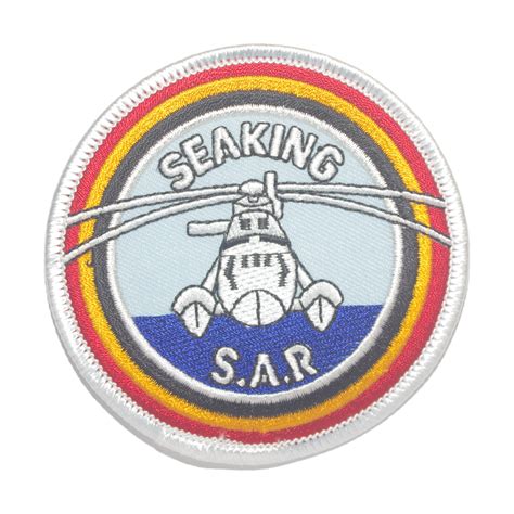 Seaking Sar Search And Rescue Belgian Navy Embroidered Patch Sew On