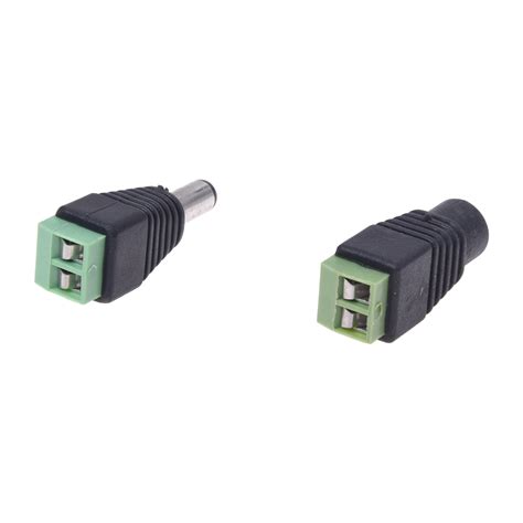 Pair Adapter Connector Jack Male To Female Dc F Grandado