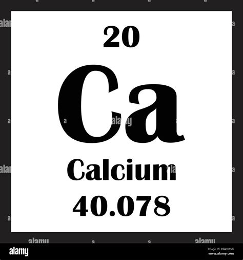 Calcium Chemical Element Icon Vector Illustration Design Stock Vector Image And Art Alamy