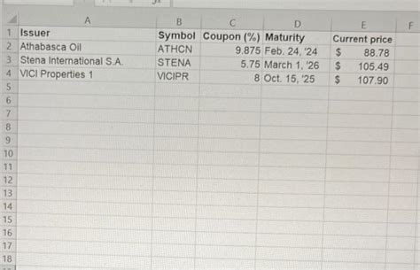 Solved Please Show Me The Answers Prepared Using Excel