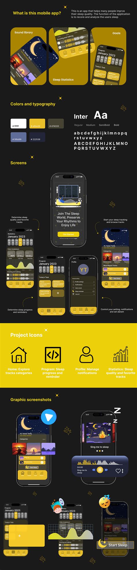 Sleep Tracker App UI Design On Behance