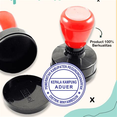 Jual Cetak Stempel Bulat 35 Cm Stempel Custom Untuk Stempel Perusahaan