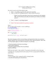 Lab Docx Lab Of Packet Sniffing And Spoofing Of Internet Security You Need To Work On