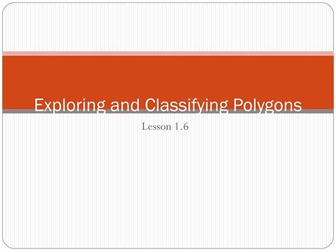 ppt exploring and classifying polygons powerpoint presentation free