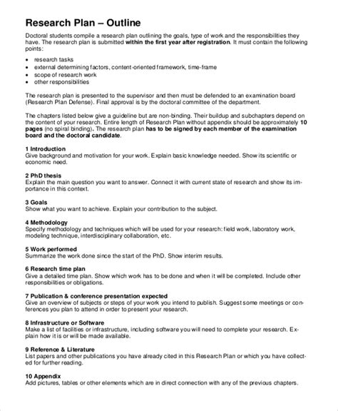 Research Timeline Template 11 Word Pdf Document Downloads