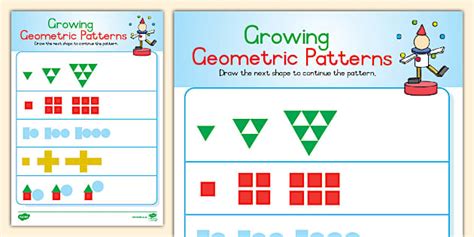 Grade 3 Growing Geometric Patterns Teacher Made Twinkl