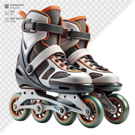 Premium Psd Pair Of Modern Inline Skates With Advanced Design