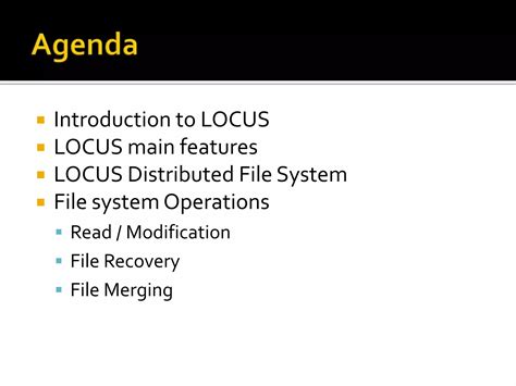 Locus Distributed Operating System Pptx