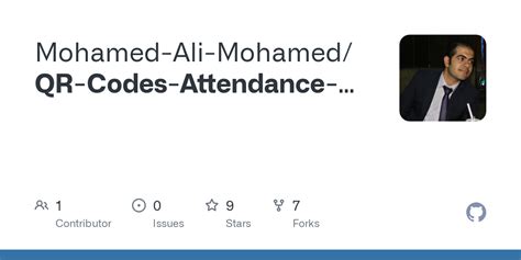 Github Mohamed Ali Mohamed Qr Codes Attendance System