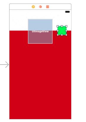Ios How To Place The UIImageView At The Half Of Another View In
