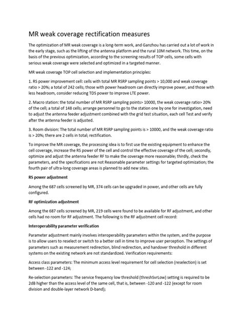 Mr Weak Coverage Rectification Measures Pdf Program Optimization Computing