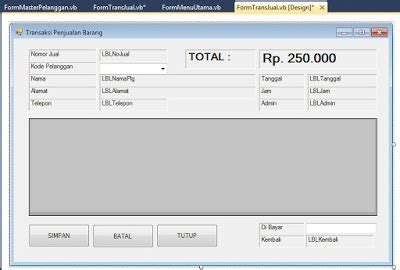 Membuat Aplikasi Penjualan VB NET Dgn Database MySQL Part AbdulRazakNaufal Com Your