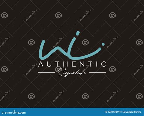 Letter Ui Signature Logo Template Vector Stock Vector Illustration Of White Design 273913019