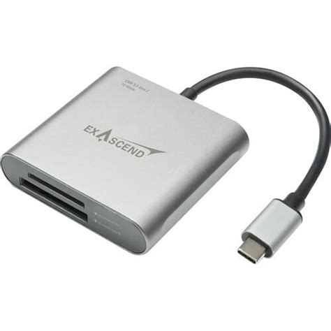 Exascend CFexpress Type A SD Dual Slot Card Reader Gbps
