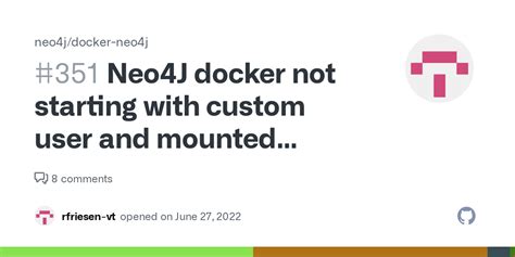 Neo4j Docker Not Starting With Custom User And Mounted Directories