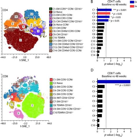Cd4 And Cd8 T Cell Clusters Modified By Ocrelizumab Download