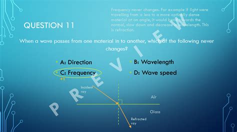 Waves Revision Quiz W Answers Teaching Resources