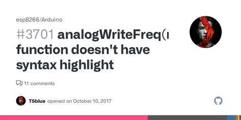 AnalogWriteFreq New Frequency Function Doesn T Have Syntax Highlight Issue Esp