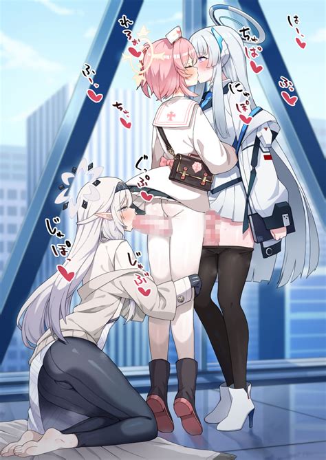 Rule 34 1futa 2girls Absurdres Barefoot Black Hairband Black