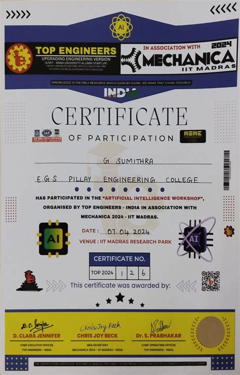 Sumithra Gandhi On Linkedin Ai Iit Workshop Artificialintelligence Gratitude