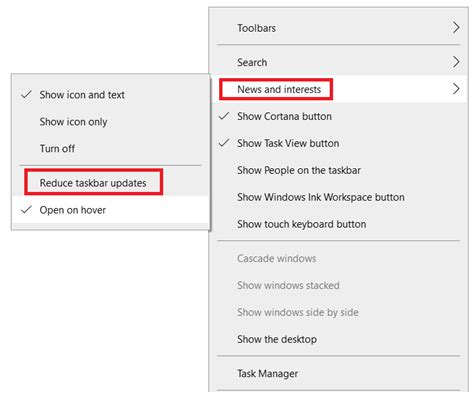 How To Show Or Hide Weather And News Widget On Windows 10 Taskbar