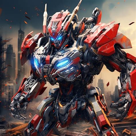 트랜스포머 로봇 프리미엄 사진