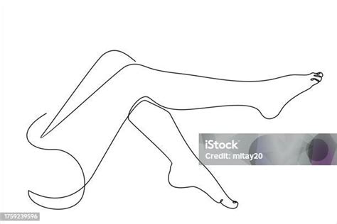뷰티 살롱 배너입니다 선 아이콘 다리 천연 화장품 패션 배너의 라벨 디자인을 위한 최소한의 아름다운 여성 스케치 다리의 선형 그림 제모 다리 신체 부분에 대한 스톡 벡터