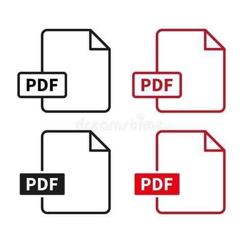 pdf file format vector illustration stock image stock vector