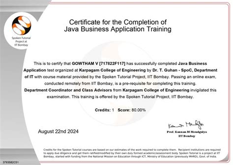 Gowtham V On Linkedin Java Programming Iitbombay Professionaldevelopment Coding Engineering