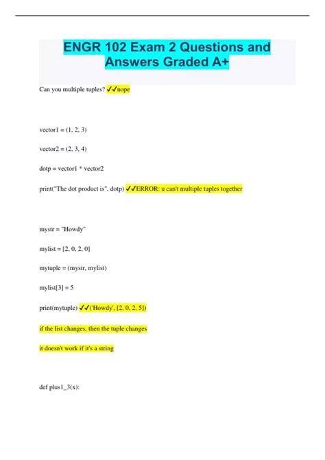 engr 102 exam 2 questions and answers graded a engr 102 stuvia us