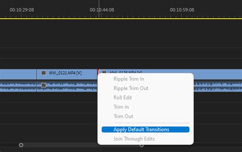 how to easily add transition in adobe premiere pro