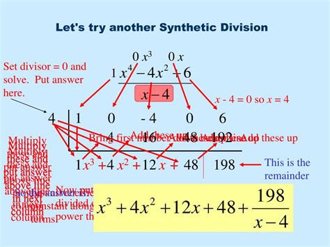 Ppt Dividing Polynomials Using Synthetic Division Powerpoint