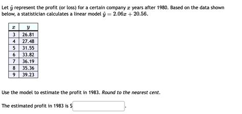 Solved Let Y ﻿represent The Profit Or Loss ﻿for A