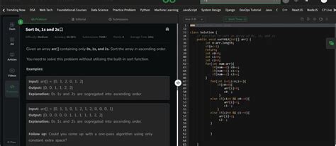 Gfg160 Geekstreak2025 Geeksforgeeks Dsa Dutchnationalflag Sorting