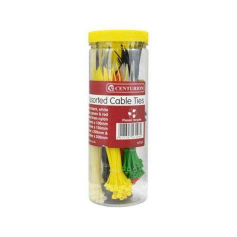 150 Piece Assorted Cable Ties Keys Homecare