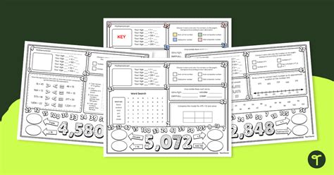 Whole Number Operations Math Mats Teach Starter