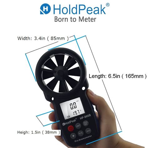 Holdpeak Hp 866b Digital Anemometer Handheld Wind Grandado