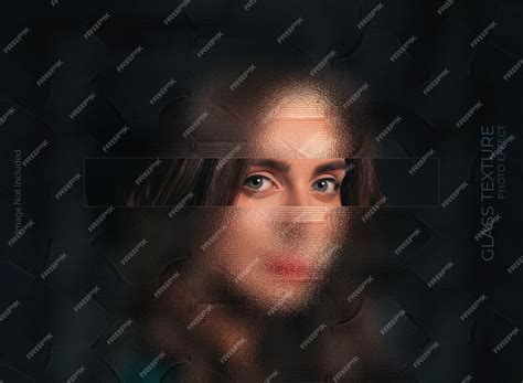 Premium Psd Psd Frosted Glass Texture Photo Effect