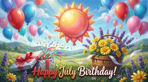 Happy July Birthday Wishes To Celebrate Summer Birthdays In 2026