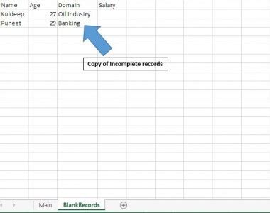 Copy Incomplete Data To A New Sheet Using Vba In Microsoft Excel