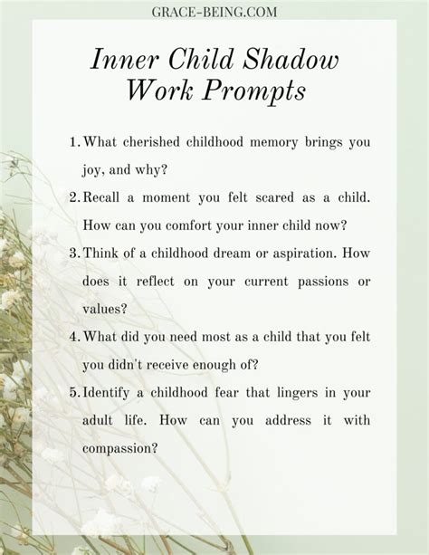 115 Shadow Work Prompts Deep Shadow Work Questions