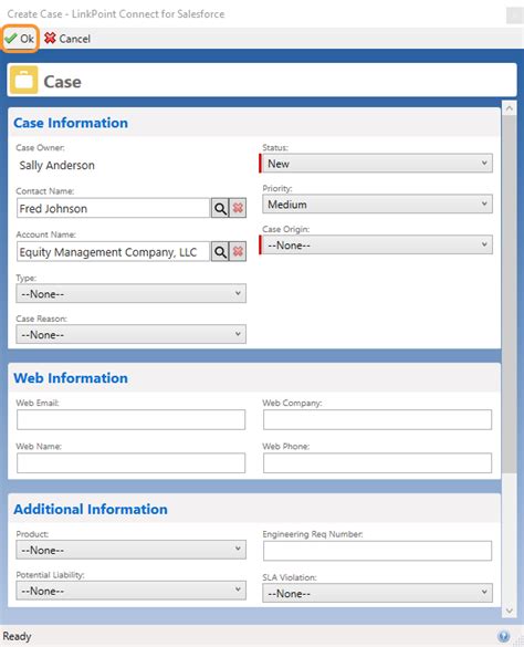 Creating A New Case In Salesforce From Outlook Knowledge Base Linkpoint360