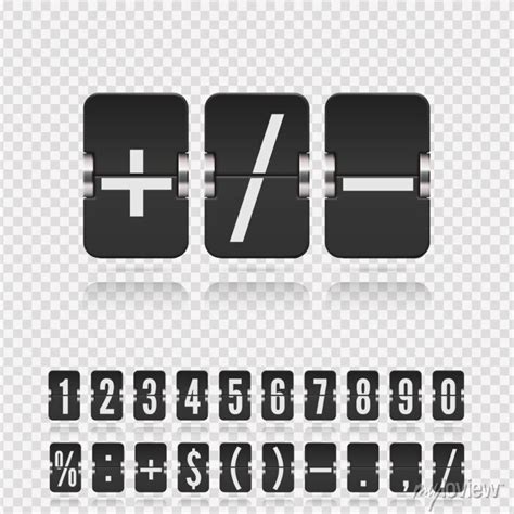 Vector Modern Ui Design For Old Time Meter Or Calendar With Numbers Posters For The Wall