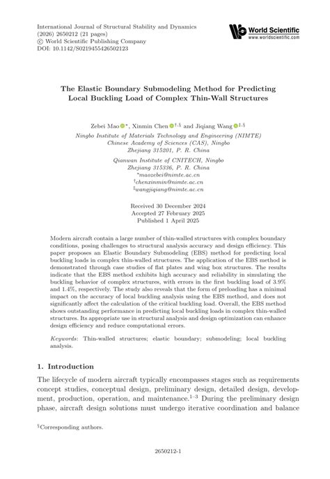The Elastic Boundary Submodeling Method For Predicting Local Buckling Load Of Complex Thin Wall