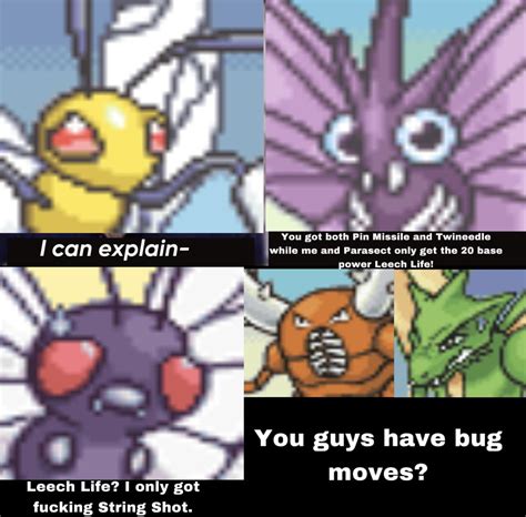 Bug Type Distribution In Gen 1 In A Nutshell Rstunfisk