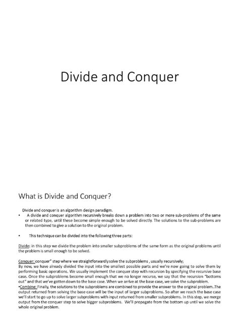 1 divide and conquer pdf