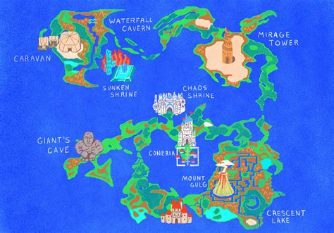Final Fantasy Map Angelica Alzona Final Fantasy Map Crescent Lake
