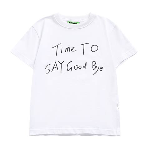 Funkyfun原创设计time To Say Goodbye简笔画印花正肩短袖t恤男女 虎窝淘